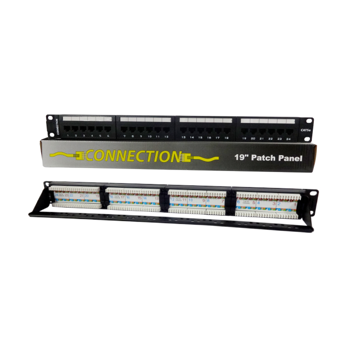 HENTEL - PATCH PANEL 24 PUERTOS CATEGORIA 5E