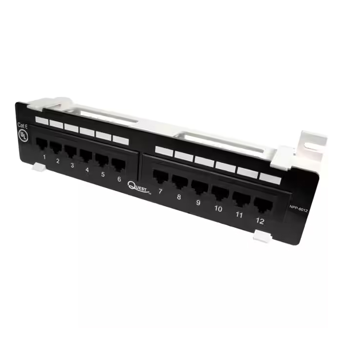 HENTEL - PATCH PANEL 12 PUERTOS CATEGORIA 6 MINI
