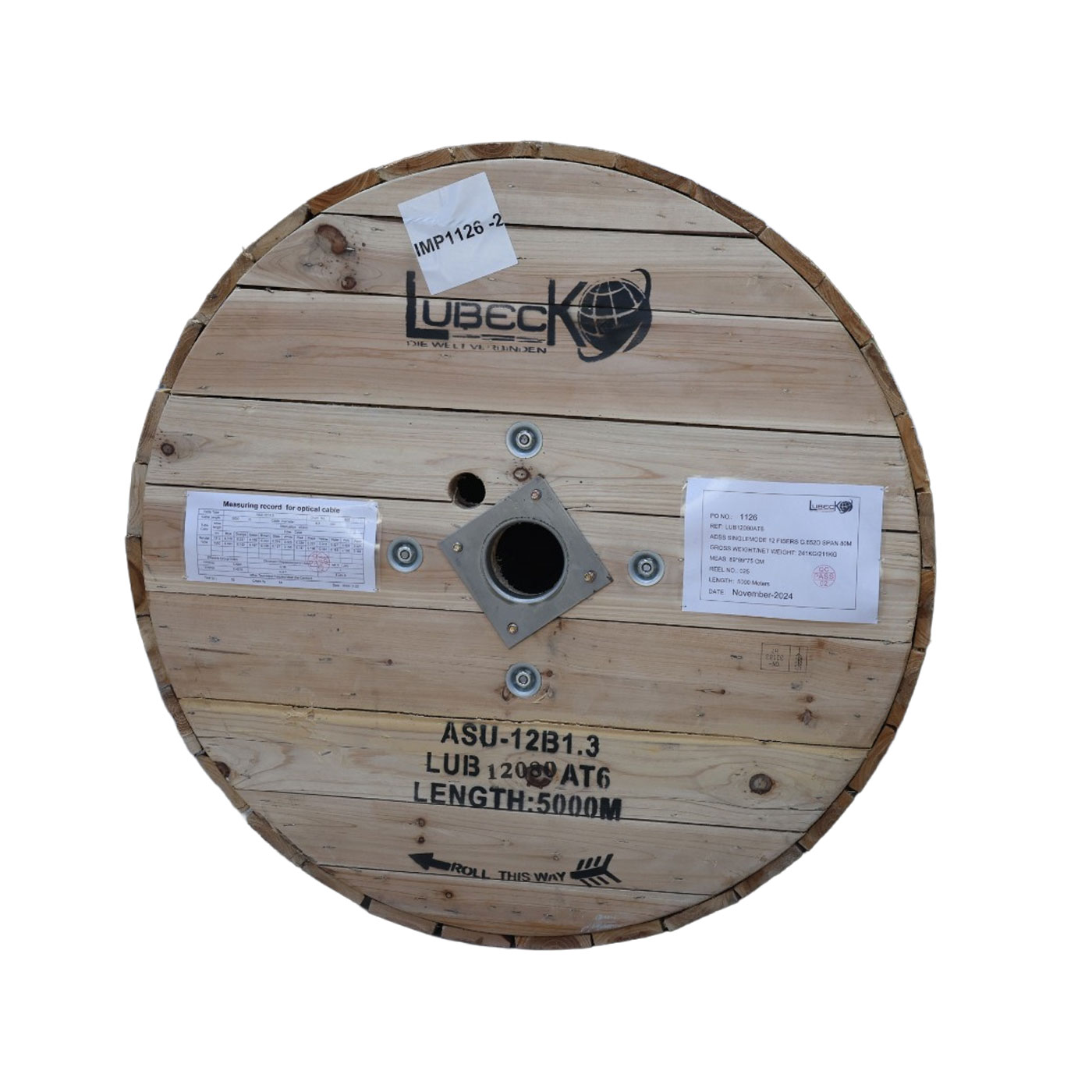 HENTEL - CABLE DE FIBRA OPTICA ADSS 12 HILOS SM SPAN 100 G652D